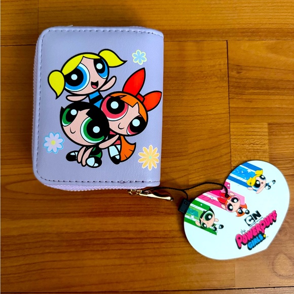 no brand | Bags | Power Puff Girls Lavender Zip Small Wallet | Poshmark